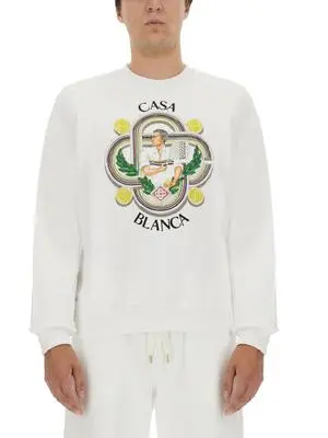 Casablanca Sweatshirt With Logo - White