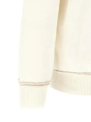Brunello Cucinelli Braided Jacquard Shoulders Cardigan