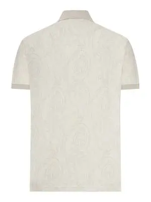 Etro Cotton Polo Shirt With Arnica Pattern