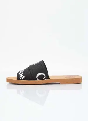 Chloé Woody Slides - Black