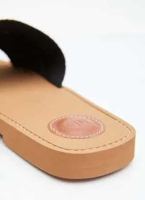 Chloé Woody Slides - Black