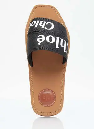 Chloé Woody Slides - Black