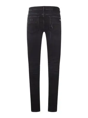 Amiri Studded Skinny Jeans - Black