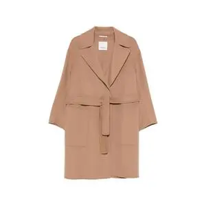 Max Mara Neutrals Coats Single Breasted Coats - Cream