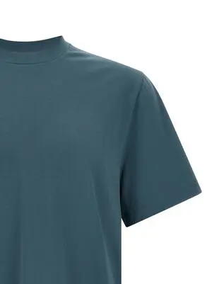 Brioni Logo Embroidery T-shirt - Blue