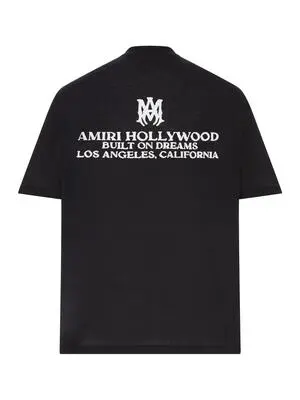 Amiri Cotton T-shirt With Logo - Black