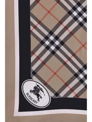 Burberry Silk Check Scarf - Cream
