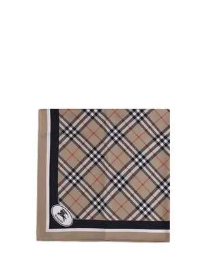 Burberry Silk Check Scarf - Cream