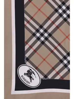 Burberry Silk Check Scarf - Cream