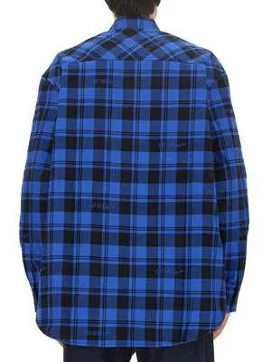 Off-White Check Print Shirt