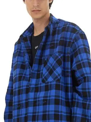 Off-White Check Print Shirt