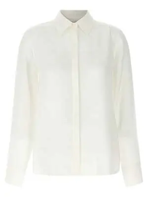 FERRAGAMO Monogram Silk Shirt - White