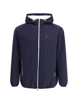 Brunello Cucinelli Waterproof Hooded Jacket - Blue