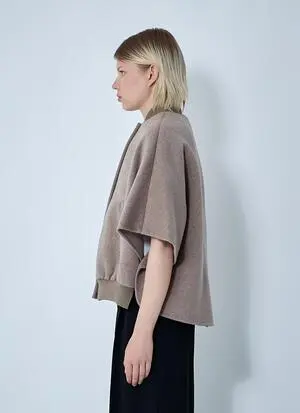 Max Mara Cashmere Logo Motif Poncho
