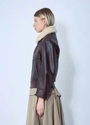 Bottega Veneta Leather Blouson Jacket