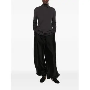 LEMAIRE Long Sleeve Jersey Top - Gray
