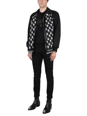 Alexander McQueen Leather Bomber Jacket