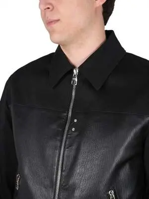 Alexander McQueen Leather Bomber Jacket