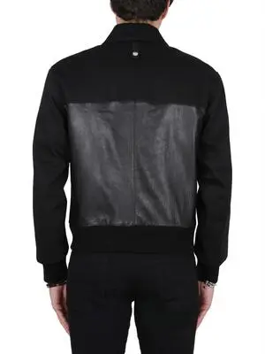 Alexander McQueen Leather Bomber Jacket