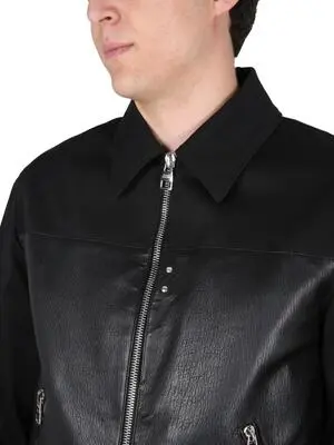Alexander McQueen Leather Bomber Jacket