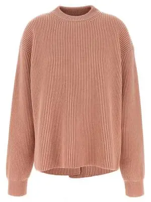 JIL SANDER Merino Wool Crewneck Sweater - Pink
