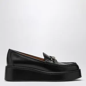 Gucci Loafer With Platform And Horsebitt - Black
