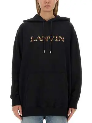 LANVIN Sweatshirt With Logo - Black