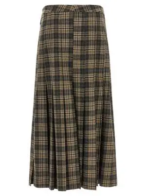 Brunello Cucinelli Tartan Skirt