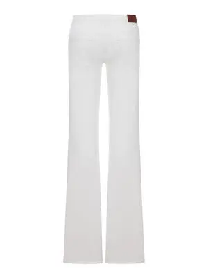 Gucci Flare Denim Jeans With Decorative Hooks - Multicolor