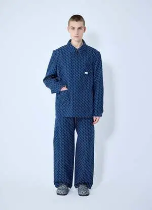 Gucci Cotton Jacquard Jacket With Gg Shadow
