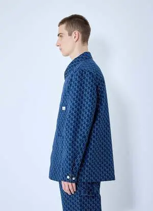 Gucci Cotton Jacquard Jacket With Gg Shadow