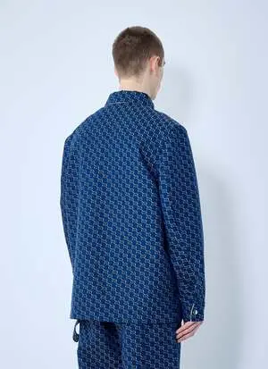 Gucci Cotton Jacquard Jacket With Gg Shadow