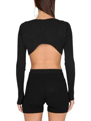 Jacquemus Le Maille Pralù Top - Black