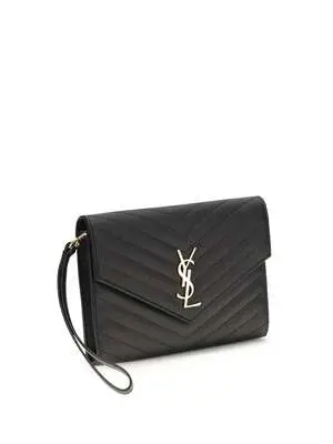 Saint Laurent Leather Clutch