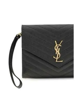 Saint Laurent Leather Clutch