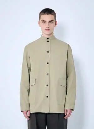 Bottega Veneta Light-cotton Twill Overshirt - Cream