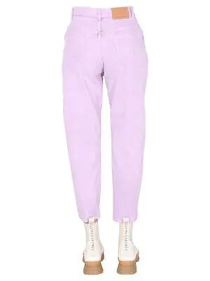 Stella McCartney Logo Embroidered Denim Jeans - Purple