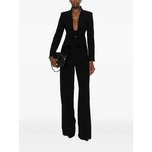 Max Mara Tie Detailed Fitted Blazer Jacket
