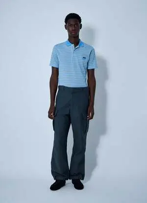 Prada Logo Motif Polo Shirt - Blue