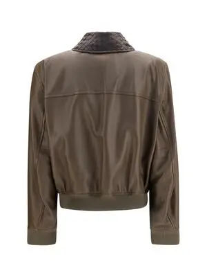 Bottega Veneta Glossy Leather Jacket