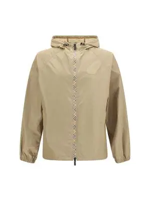 Burberry Nylon Hooded Jacket - Cream
