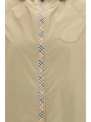 Burberry Nylon Hooded Jacket - Cream