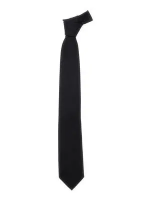 TOM FORD Tie With Knot Closure At The Back In Silk For - Black