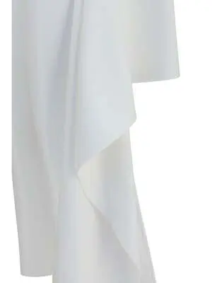 Alaïa Asymmetric Cotton T-shirt - White