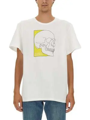 Alexander McQueen Skull Print T-shirt - White