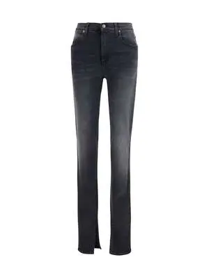 Gucci Skinny Washed Cotton Denim Jeans - Black