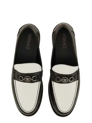 Versace Moccasin Medusa 95 Loafers - White