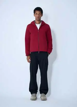 Moncler Batisse Hooded Down Jacket - Red