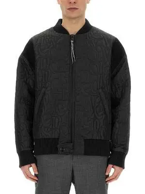 VIVIENNE WESTWOOD Stripped Cyclist Jacket - Black