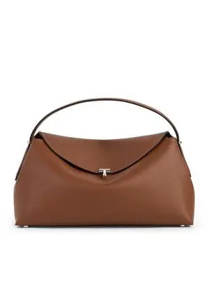 TOTEME T-lock Handbag In Grained Leather - Multicolor